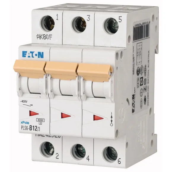 PLS6-C12/3-MW Xpole Interruptor termomagnético (ITM) 3P 12A 6kA Curva C ...
