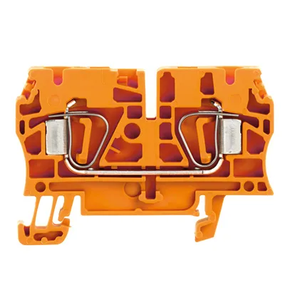 ZDU 4 OR Clema de paso 2 conexiones 4mm² 26-10AWG 32A 800VCA Naranja ...