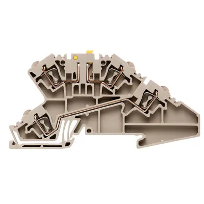 ZDL 2.5/TR/DU Clema seccionable 2-Pisos 2.5mm² 26-12AWG 400VCA Beige ...